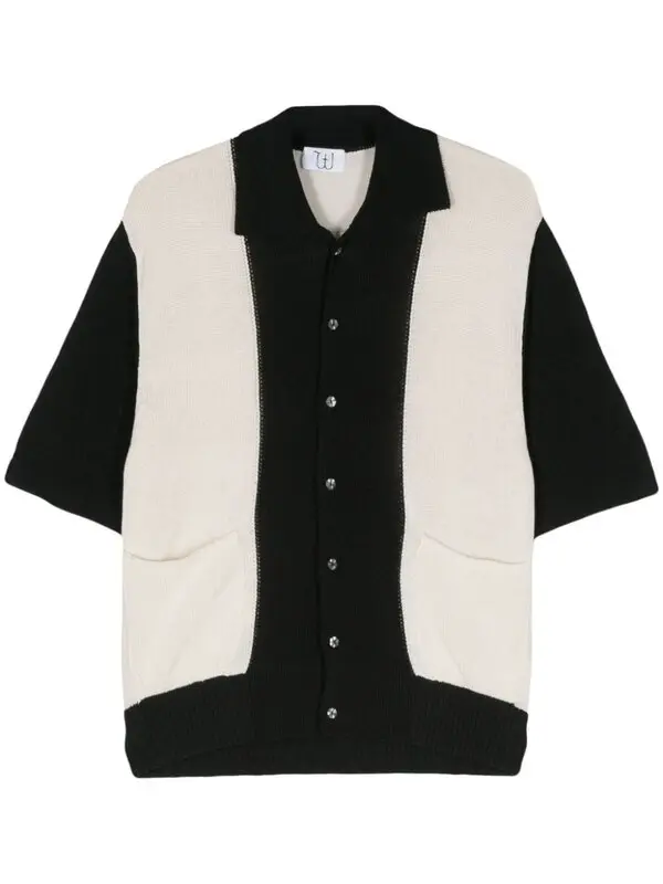 WINNIE N.Y.C Colour-block Knitted Shirt