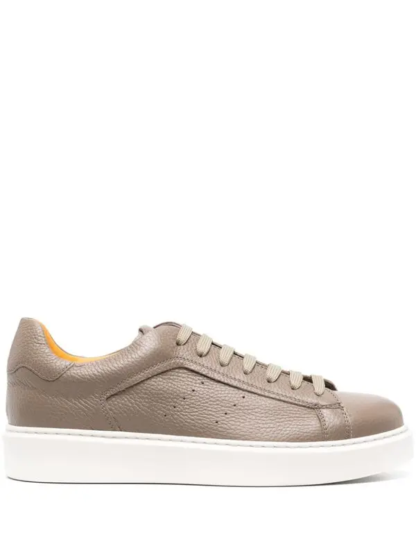 DOUCAL'S Flatform Leather Sneakers