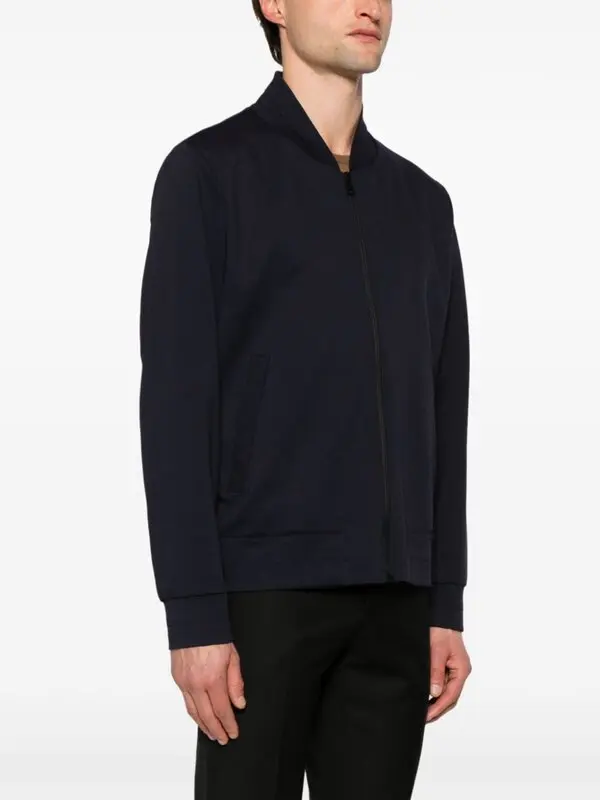 Harris Wharf London Stretch-jersey Bomber Jacket