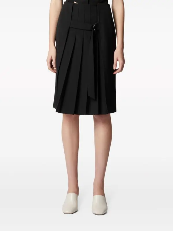 TOD'S Pleated Wool Skirt