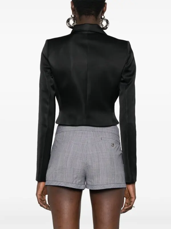 Coperni Cropped Double-breasted Blazer - Black