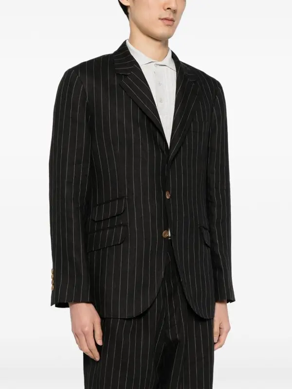 Brunello Cucinelli Pinstripe Virgin Wool Blazer