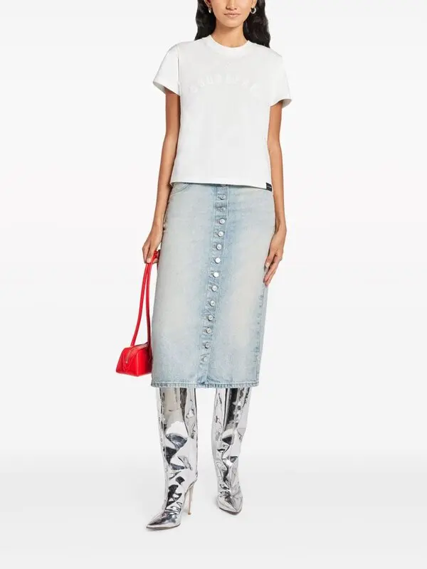 COURREGES Ac Straight Cotton T-shirt