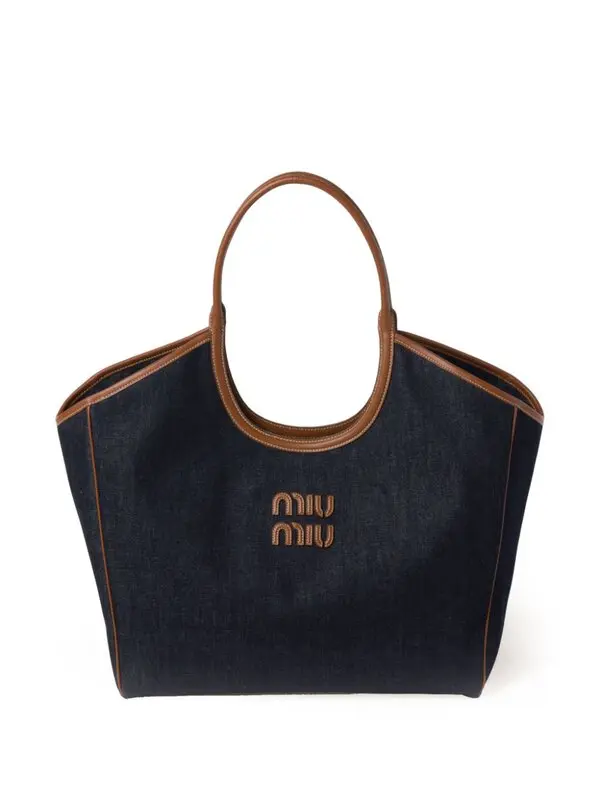 Miu Miu Ivy Denim Tote Bag