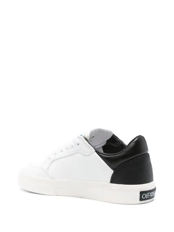 Off-White Low Vulcanized Leather Sneakers - White