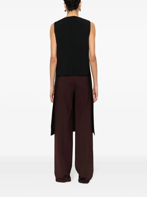 Alberta Ferretti Cut-out Long Gilet