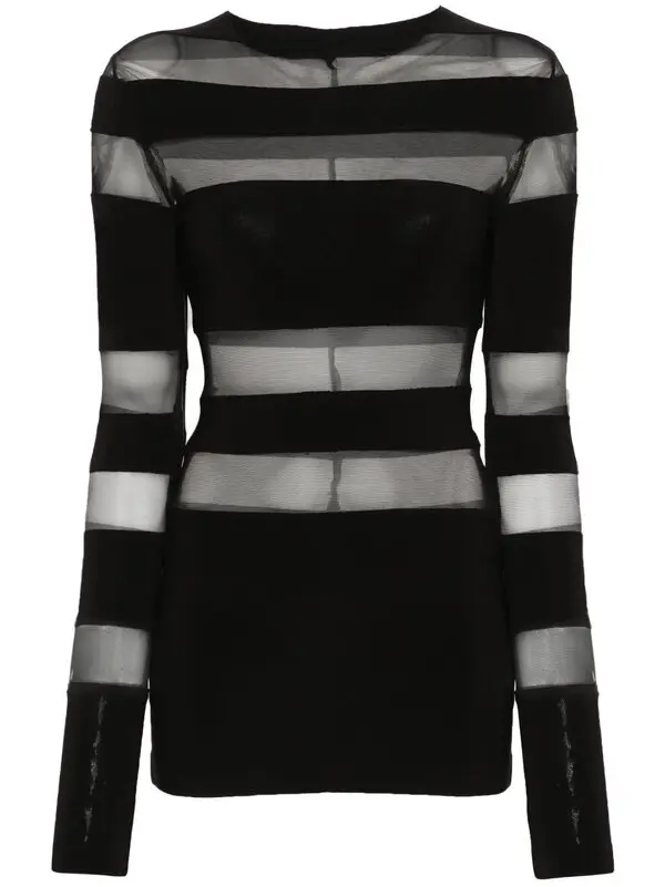 Norma Kamali Pickleball Spliced Mini Dress
