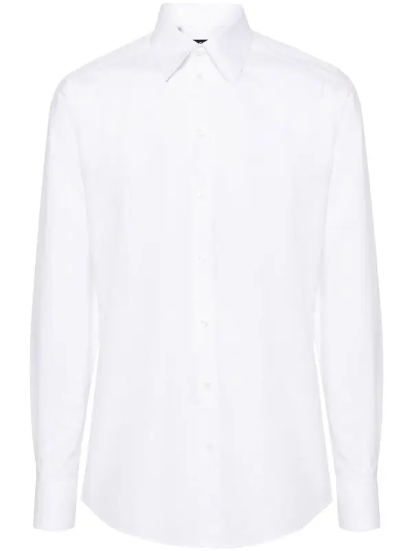 Dolce & Gabbana Long-sleeve Cotton Shirt - White