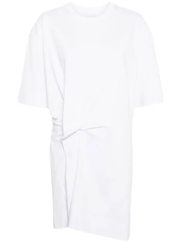 JNBY Pleated Asymmetric Dress - White