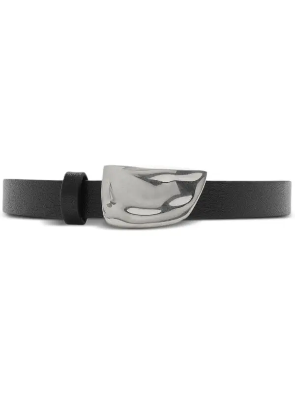 Burberry Shield Leather Belt - Black