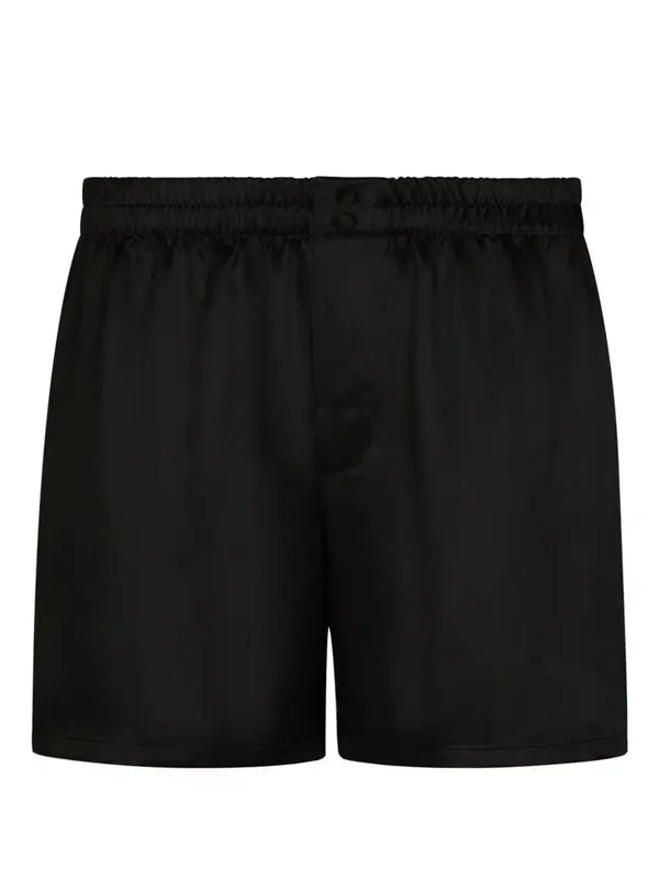 Dolce & Gabbana Silk Shorts - Black