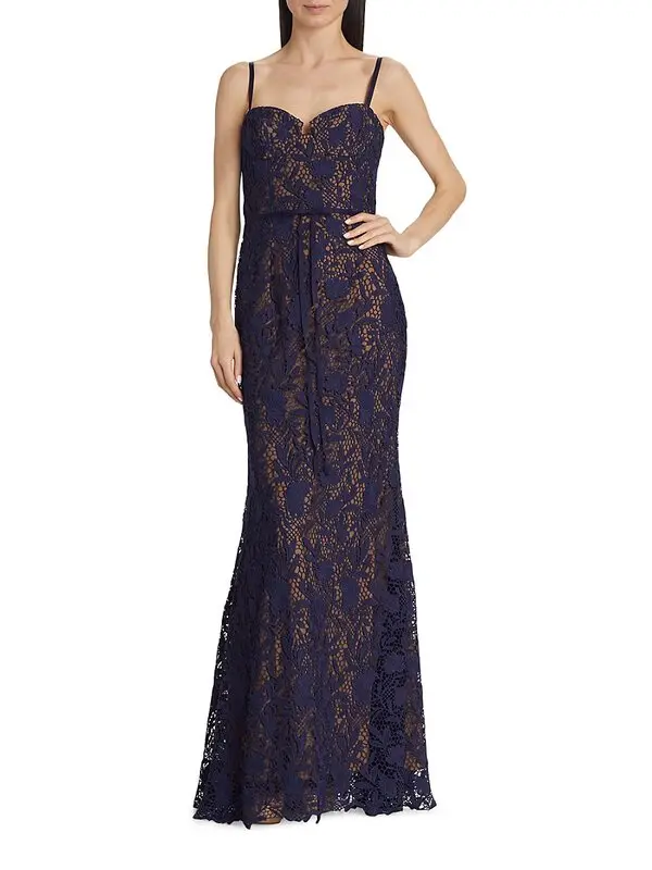 Marchesa Lace Sweetheart Mermaid Gown