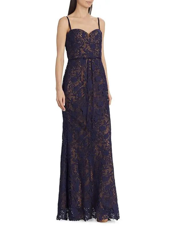 Marchesa Lace Sweetheart Mermaid Gown