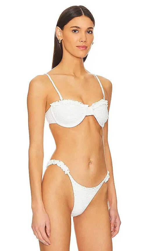 MORE TO COME Amelia Ruffle Bikini Top