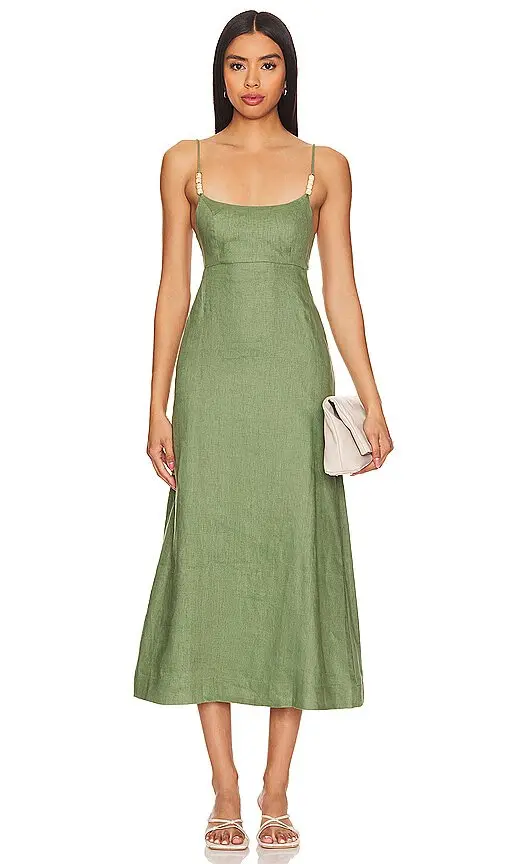 knee length dresses for ladies Goldie Floral Off White Rafa Midi Dress main image 1
