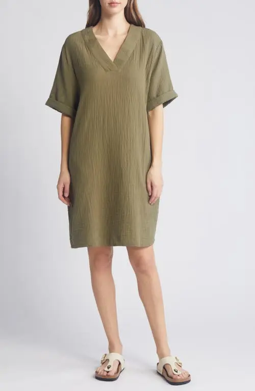 cotton gauze shift dress Organic Cotton Gauze Dress