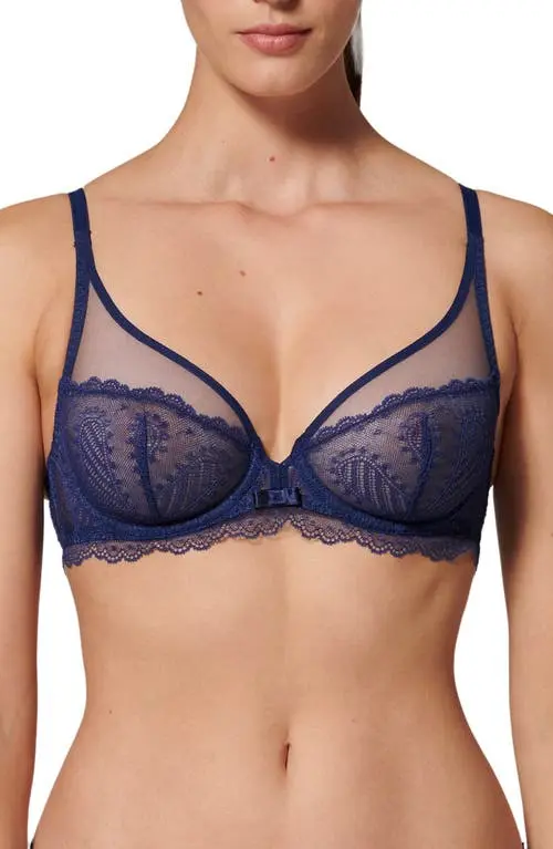 Simone Perele Canopee Underwire Plunge Bra - Midnight