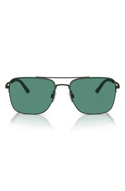 Oliver Spencer Roger Federer Semirimless Sunglasses - Green