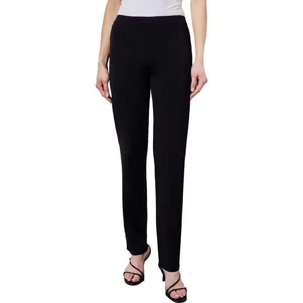 Ming Wang Straight Leg Knit Pants