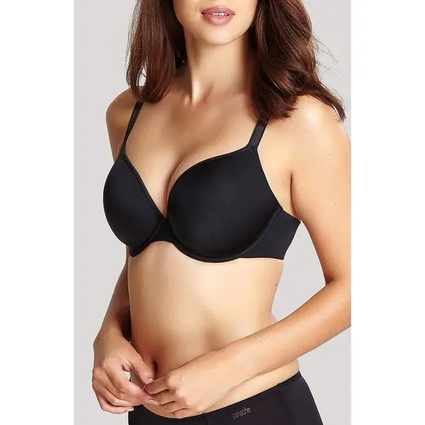 Panache Porcelain Elan Underwire Plunge T-shirt Bra - Black