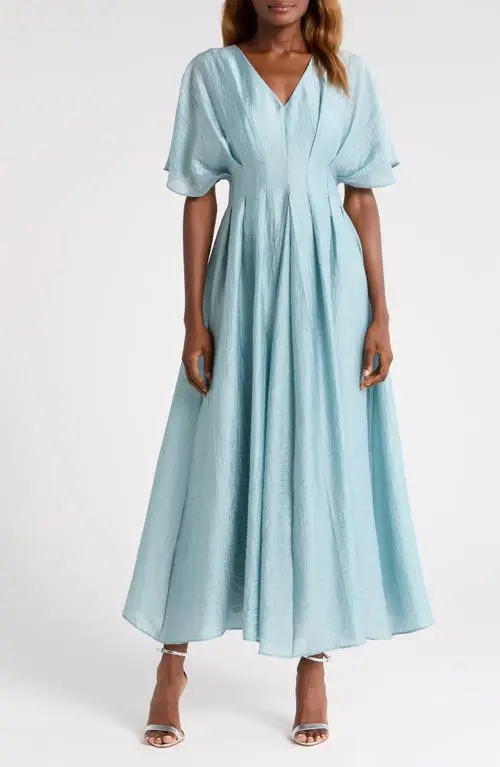 Quincy Mae Dolman Sleeve A-Line Maxi Dress In D Blue - 45% Off |  Editorialist