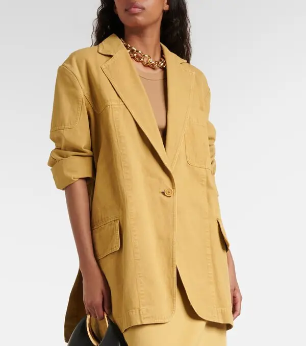 Max Mara Dizzy Oversized Blazer - Yellow