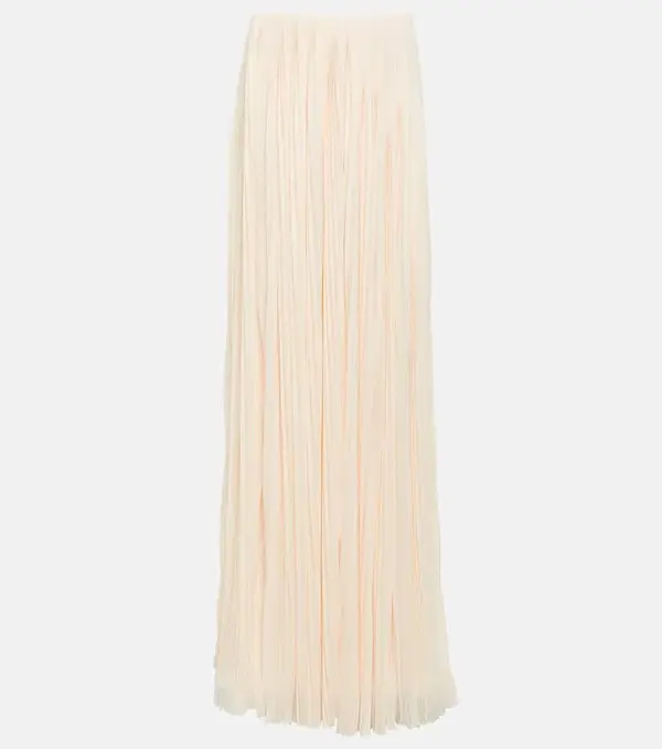 Saint Laurent Pleated Maxi Skirt