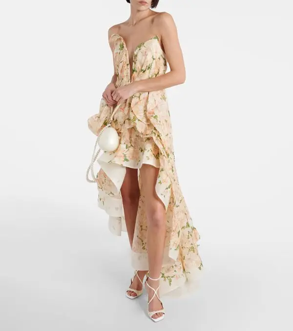 JIMMY CHOO Bridal Azia Embellished Leather Sandals - White
