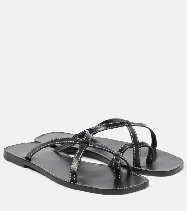 THE ROW Link Leather Sandals