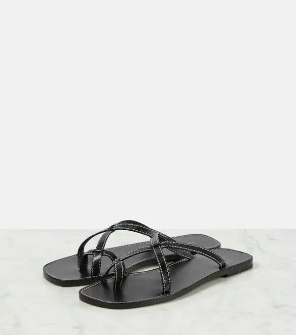 THE ROW Link Leather Sandals