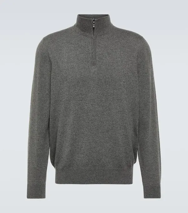 Loro Piana Cashmere Half-zip Sweater - Grey