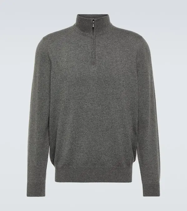 Loro Piana Cashmere Half-zip Sweater - Grey
