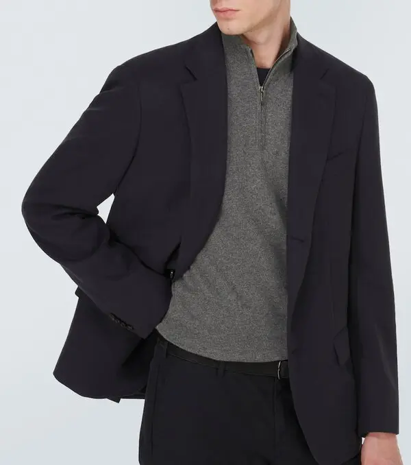Loro Piana Cashmere Half-zip Sweater - Grey