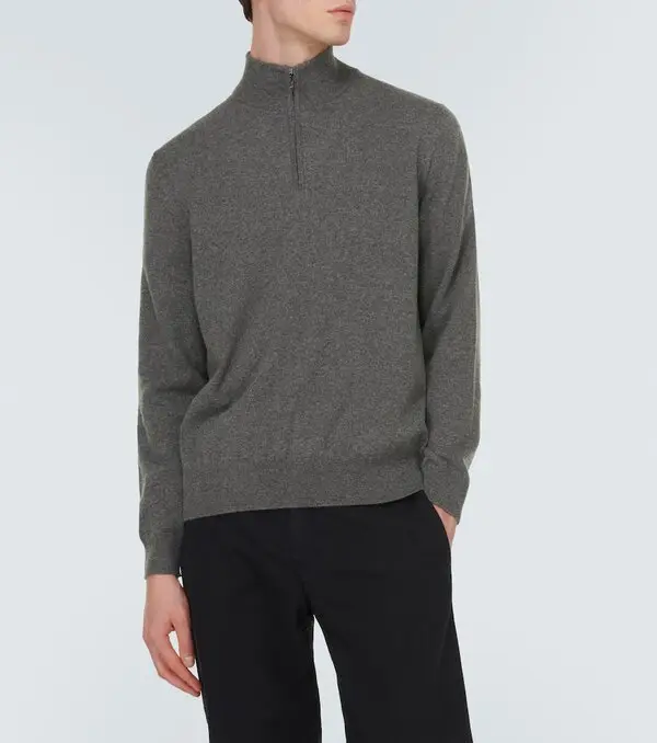 Loro Piana Cashmere Half-zip Sweater - Grey