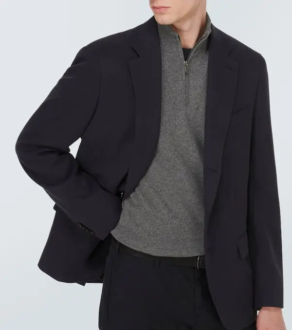 Loro Piana Cashmere Half-zip Sweater - Grey