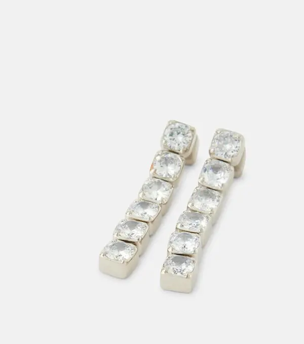 JIL SANDER Crystal Drop Earrings
