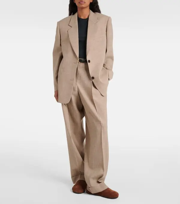 THE ROW Tor Wide-leg Pants - Beige