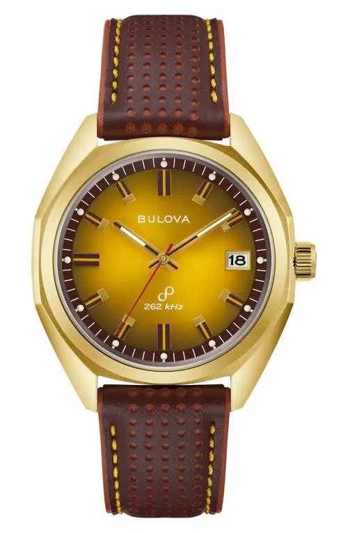 Bulova Jet Star Strap Watch - Goldone
