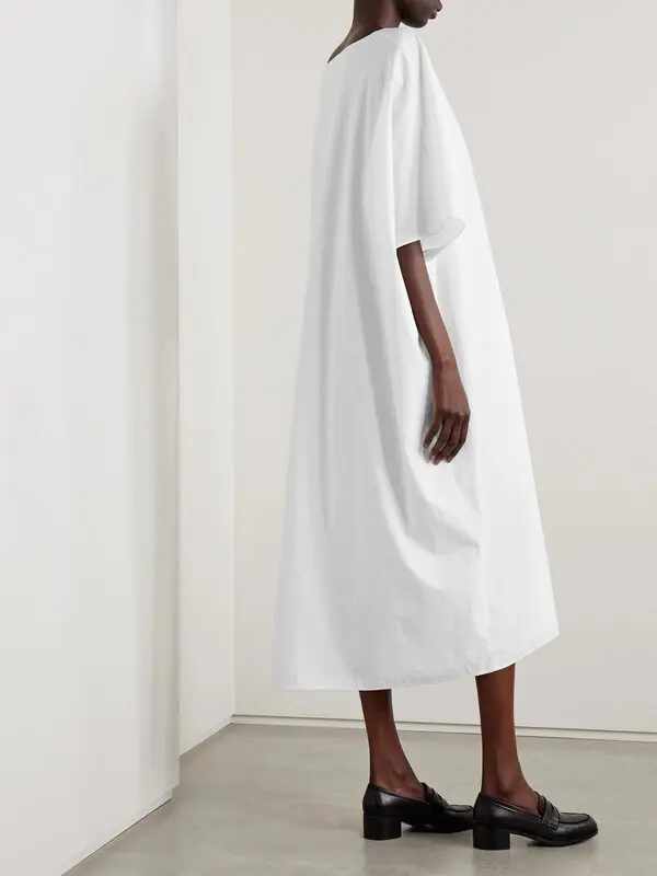 The Row Isora Oversized Midi Dress In Off-White - 50% Off | Editorialist