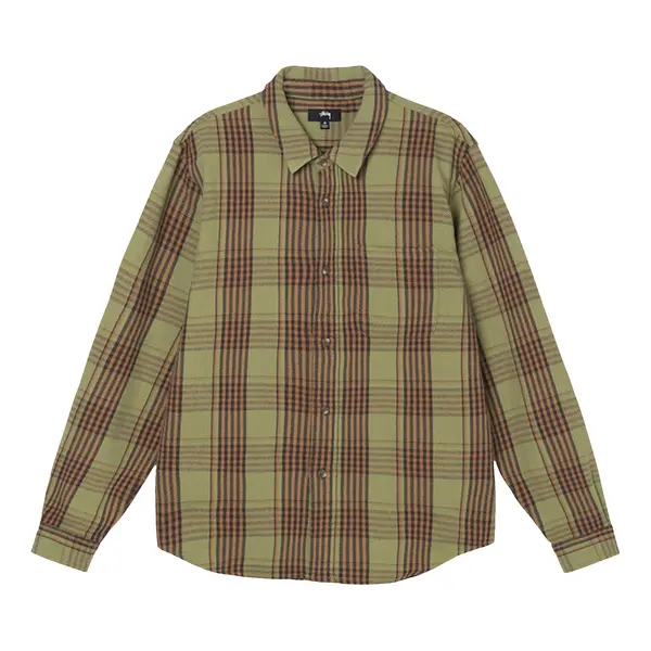 StÜssy Laguna Plaid Shirt 'olive - Green