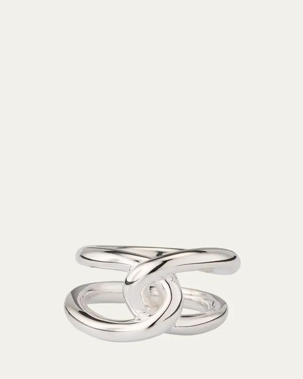 LIÉ STUDIO The Agnes Knot-tie Ring - Silver