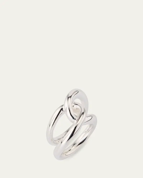 LIÉ STUDIO The Agnes Knot-tie Ring - Silver