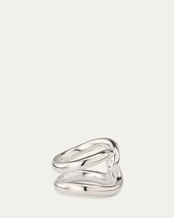 LIÉ STUDIO The Agnes Knot-tie Ring - Silver