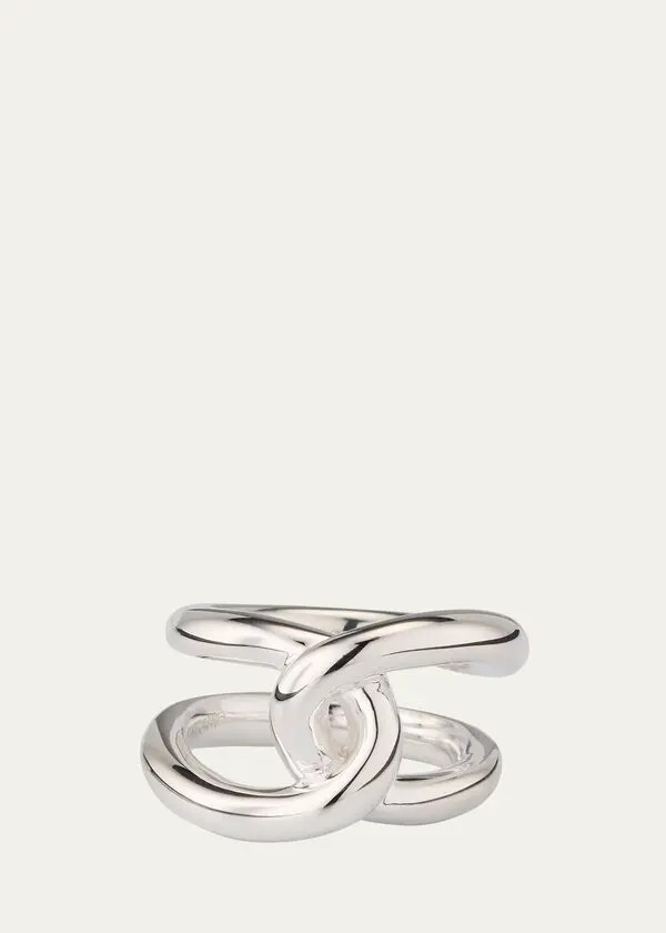 LIÉ STUDIO The Agnes Knot-tie Ring - Silver