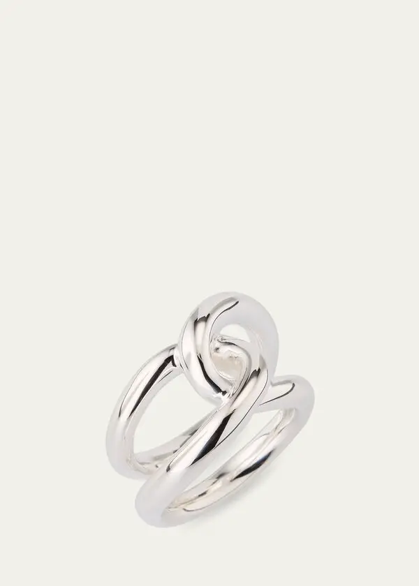 LIÉ STUDIO The Agnes Knot-tie Ring - Silver