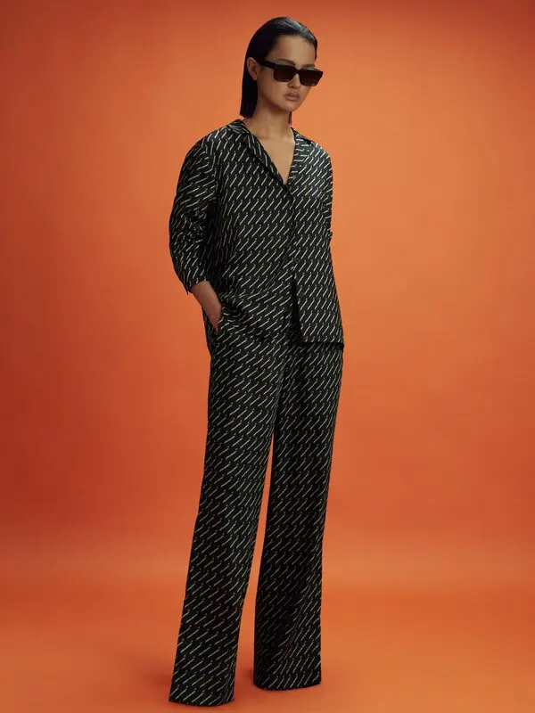 REISS X Mclaren F1 Team Silverstone Wide Leg Trousers