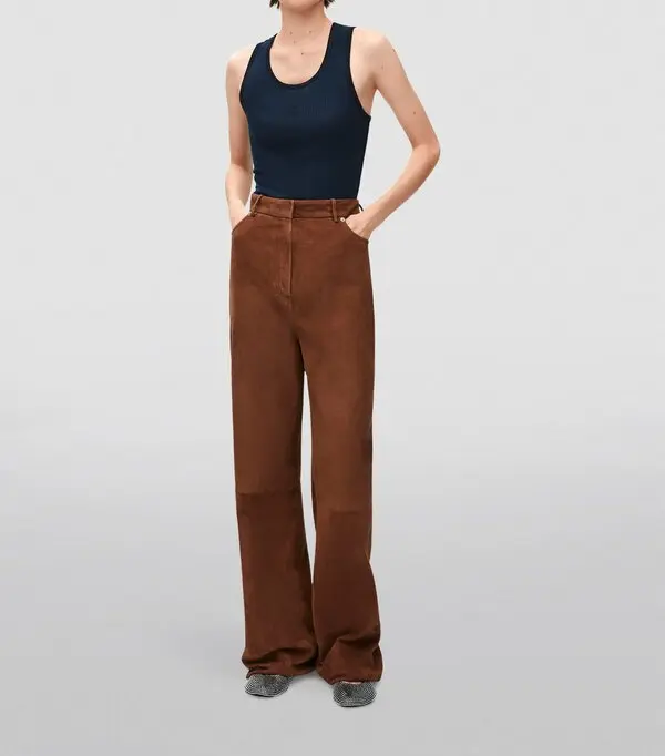 Loewe Silk Logo-embroidered Tank Top