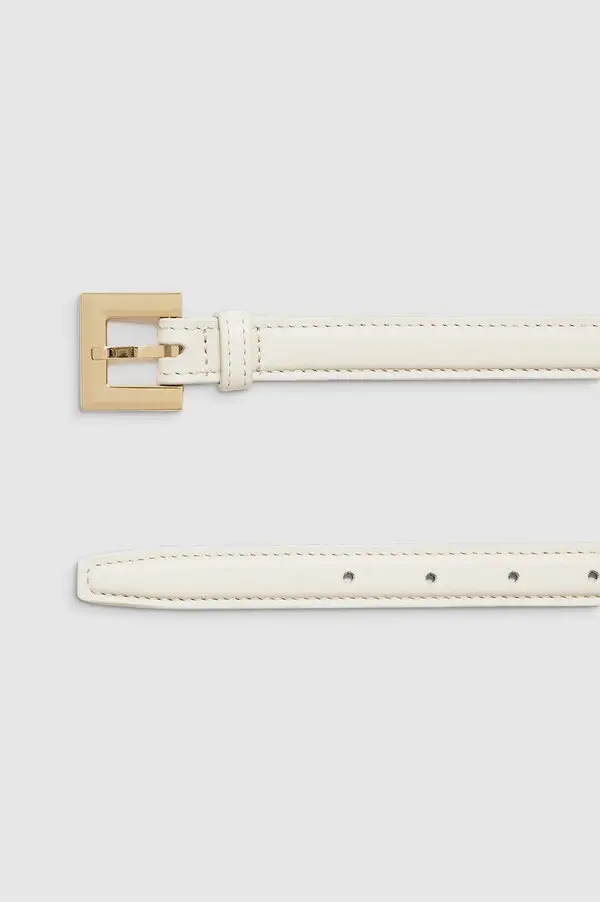 ANINE BING Nicola Leather Belt - 14k Gold