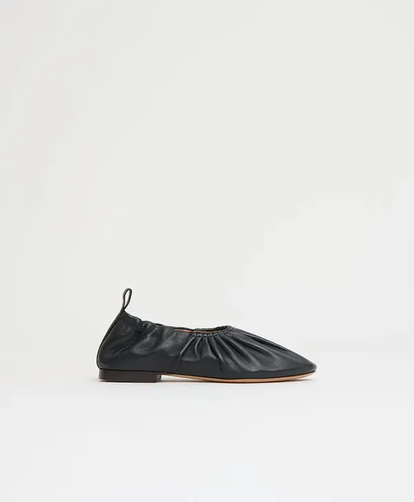 MANSUR GAVRIEL Ruched Ballerina - Black