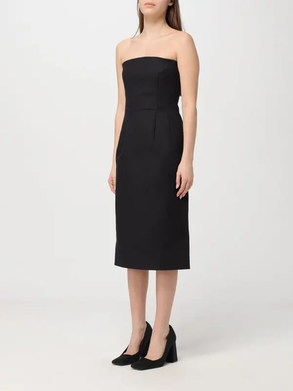 Sportmax Strapless Dress - Black